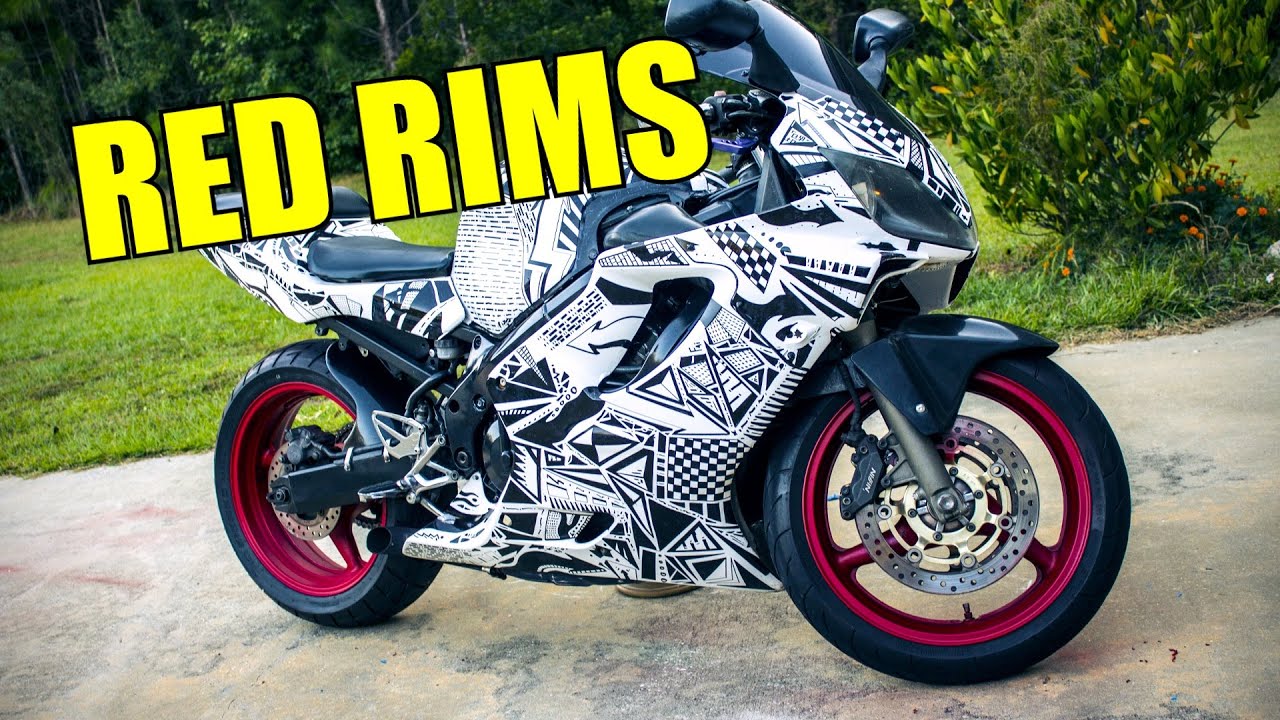 Sharpie Bike Update - Red Rims! - YouTube