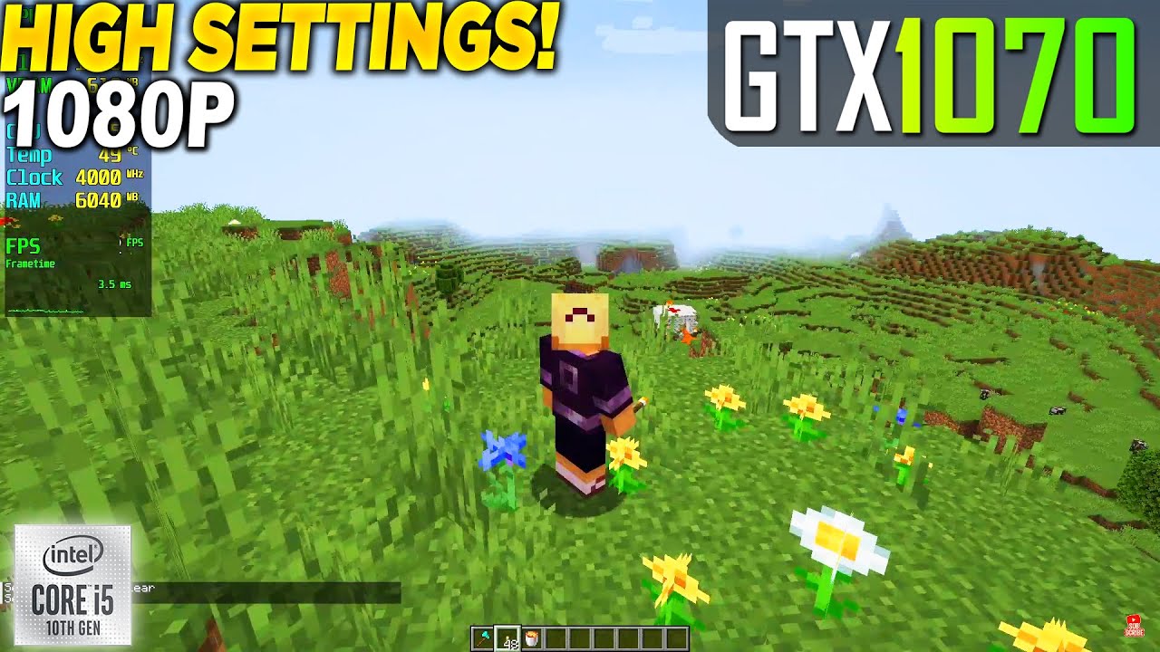 Minecraft GTX 1070 - 1080p High, - YouTube