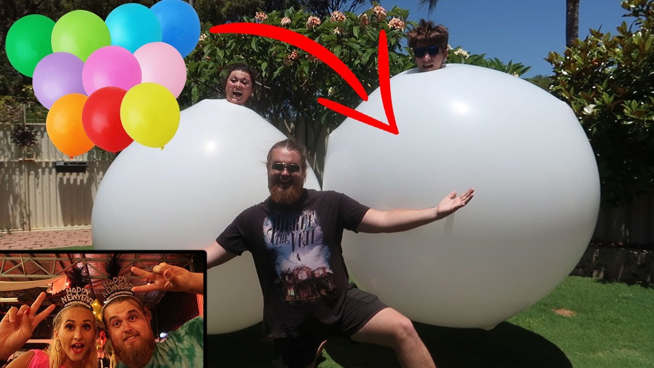 INSANE GIANT BALLOON FUN | NEW YEARS DAY 2020 - YouTube