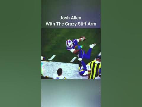 Josh Allen’s Nasty Stiff Arm😮#shorts - YouTube