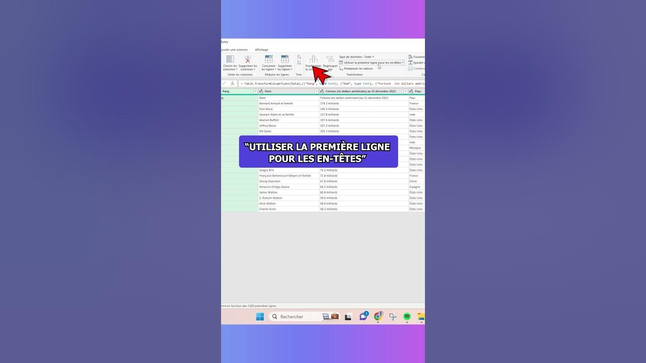 Importer un tableau depuis Internet vers Excel - YouTube