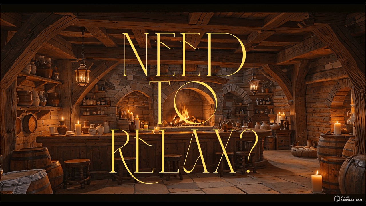 Medieval Tavern Music | Relaxing Fantasy Folk & Cozy Campfire Ambience ...