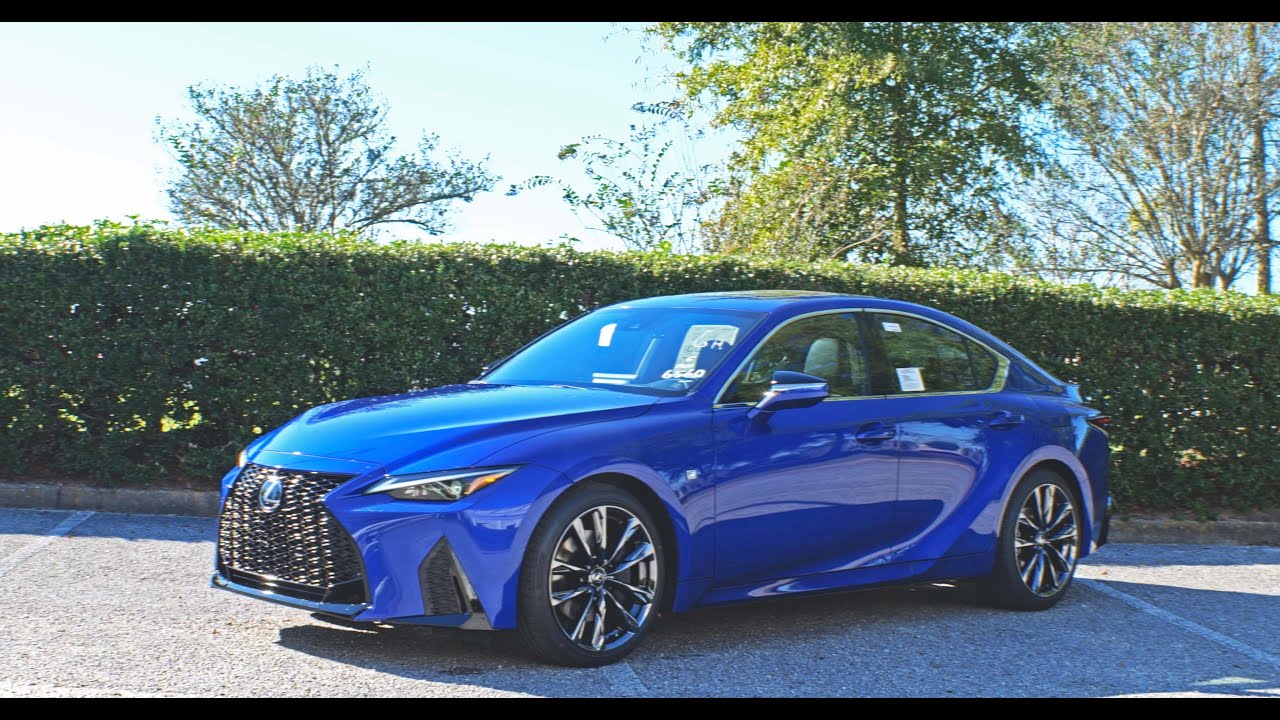 2024 LEXUS IS 350 F SPORT ULTRASONIC BLUE BLACK L81549... POC AT LEXUS ...