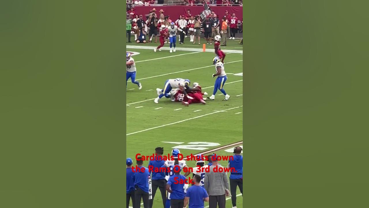 Cardinals D Shuts Down Rams O On Third Down Sacked 💯🔥 Nfl Cardinals Arizonacardinals Youtube