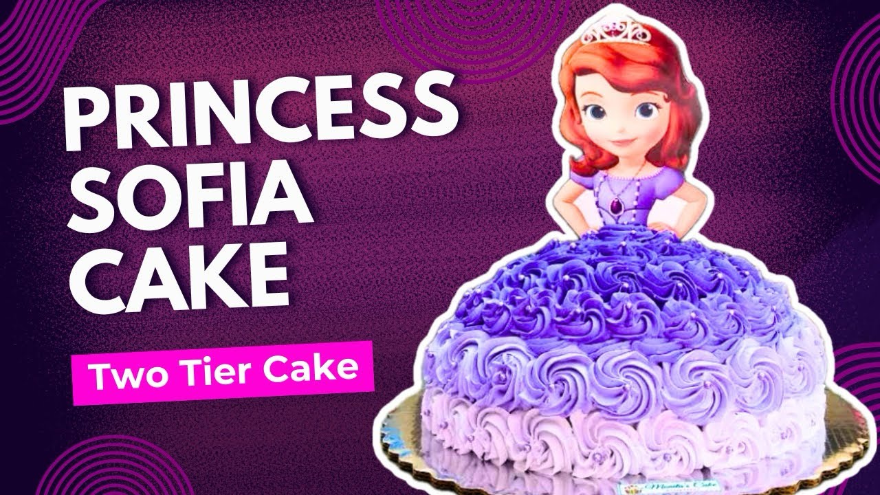 Making of Two-tier Cake | Disney Princess Cake - YouTube