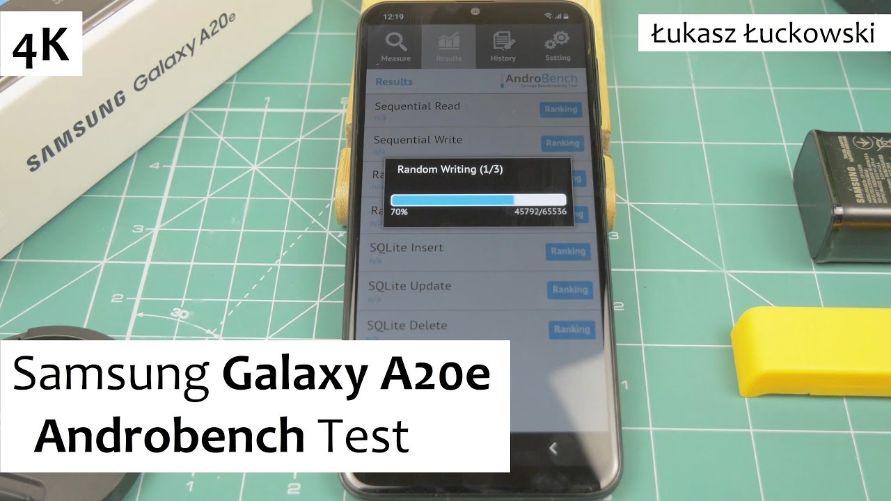Samsung Galaxy A20e Androbench | Test - YouTube