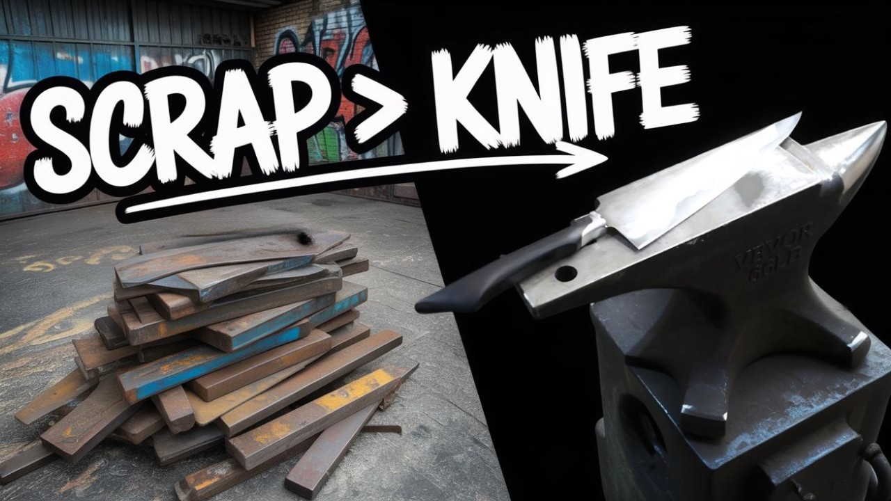 I Turn Old Rusty Steel into a Beautiful Kitchen Knife - YouTube