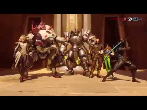 Overwatch: Run and Gun with Tracer, Wielding an Oversized Hammer - YouTube