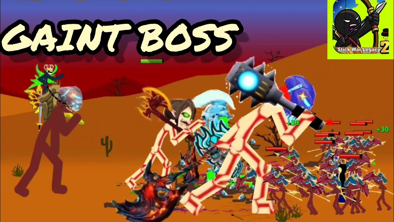 GAINT BOSS BATTLE FINAL | NEW SKINS VIP MOD MENU | STICK GAME | STICK ...