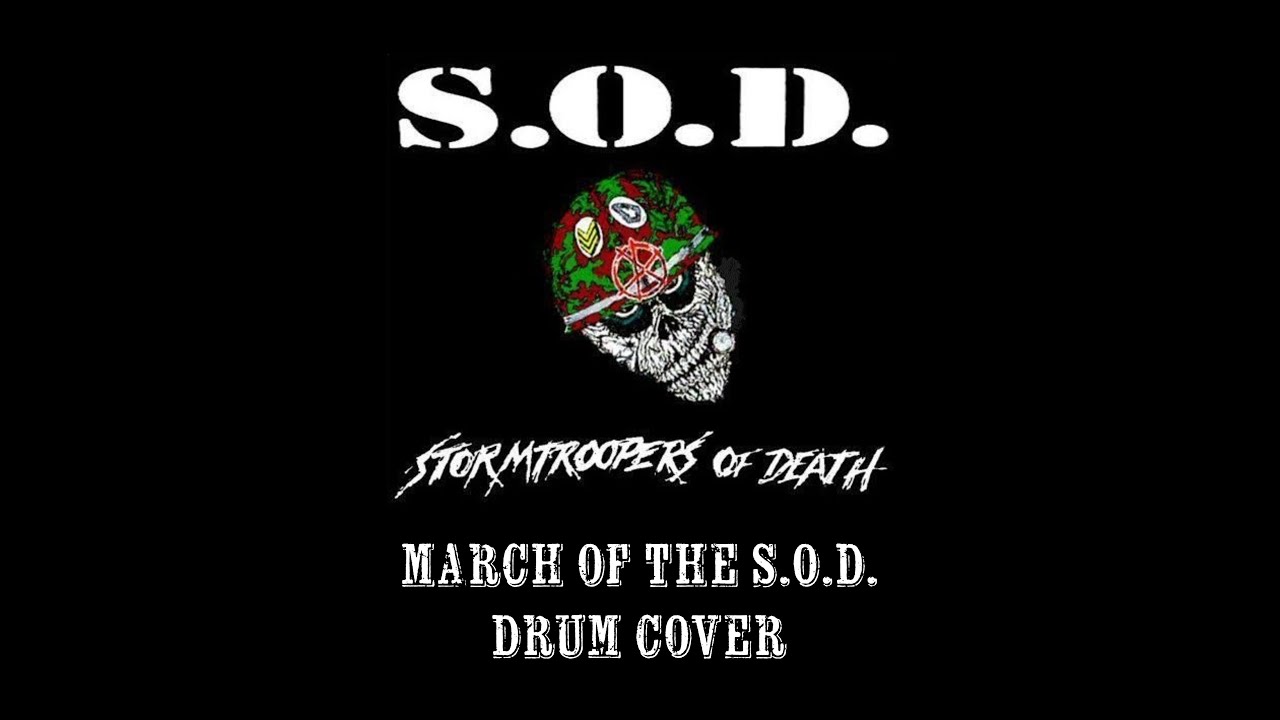 ONE HANDED March of the SOD - Drum Cover - S.O.D. - YouTube
