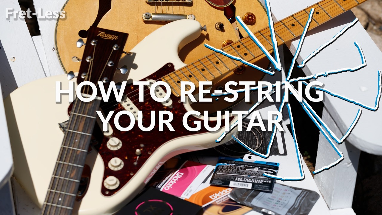 How to re string your guitar - YouTube