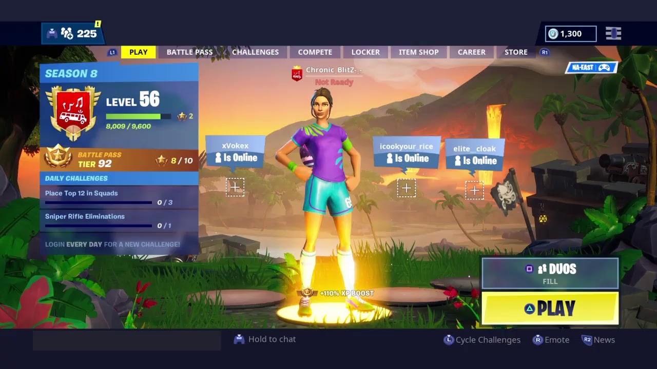 Playing fortnite,custom games, code xeotic #Chronic - YouTube