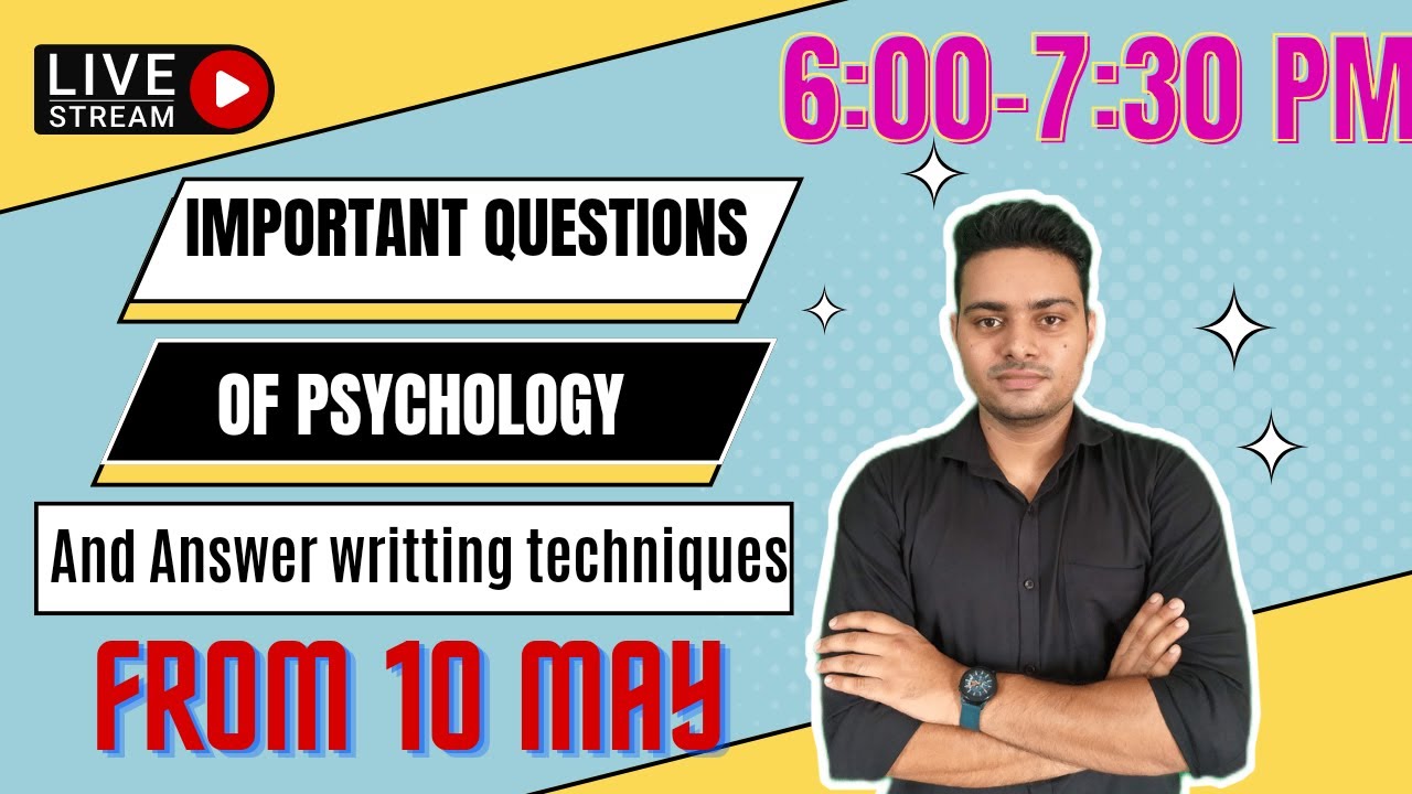 Important Questions Of psychology - YouTube