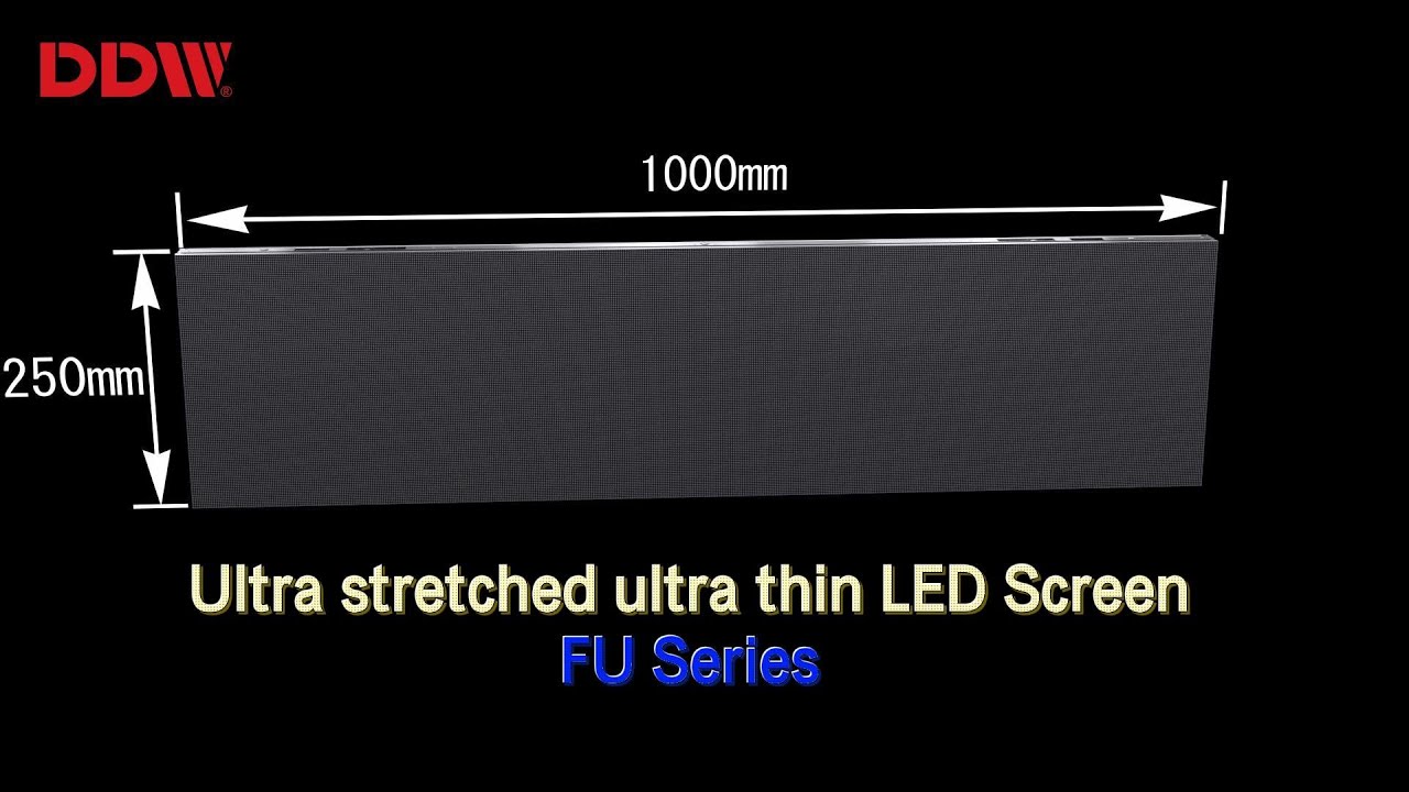 FU Series Ultra stretched ultra thin LED Screen - YouTube