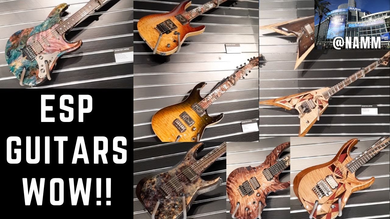 Guitar Art - ESP Guitars at NAMM - WOW! - YouTube