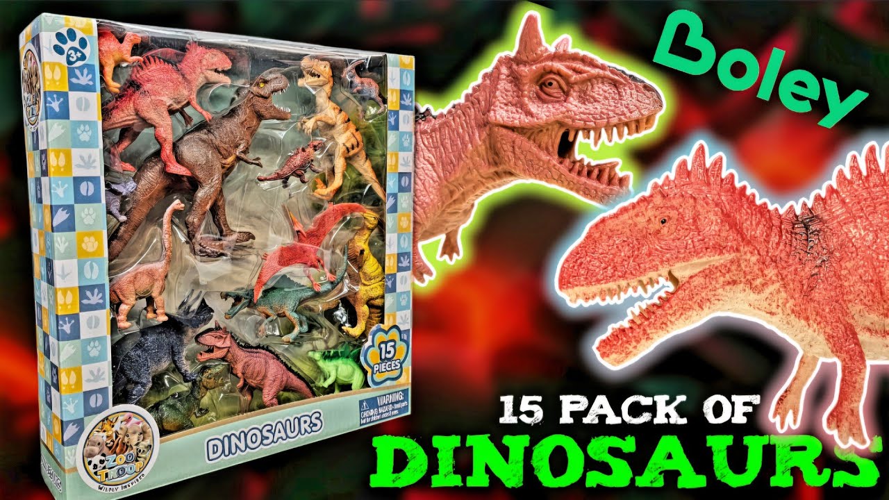 15 Dinosaur set at Walmart from Boley Review!!! Giganotosaurus ...