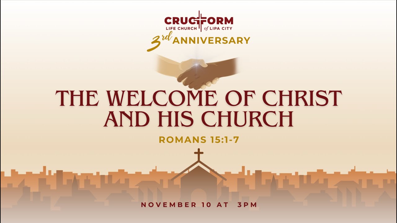 The Welcome of Christ and His Church | Romans 15:1-7 - YouTube