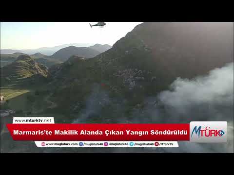 Marmaris’te Makilik Alanda Çıkan Yangın Söndürüldü