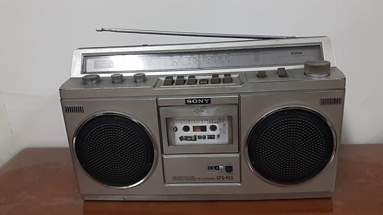 SONY CFS-45S 收錄音機 - YouTube