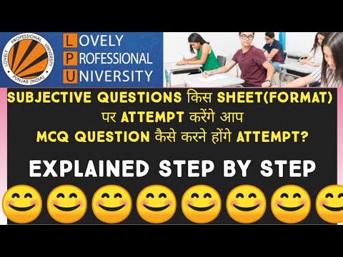 Lpu university - December online examination 2020 sheet format ...