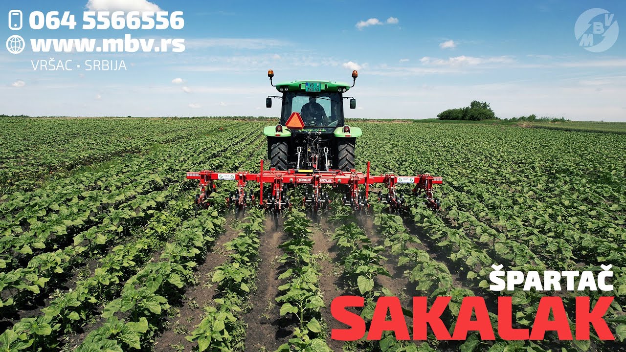 Špartač SAKALAK sa hidrauličnim podizanjem krila - YouTube