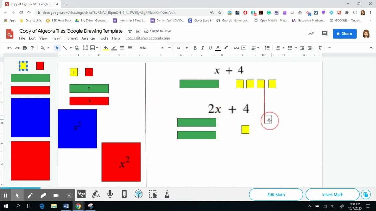 Introduction to Algebra Tiles and Utilizing Them to Represent Algebraic ...