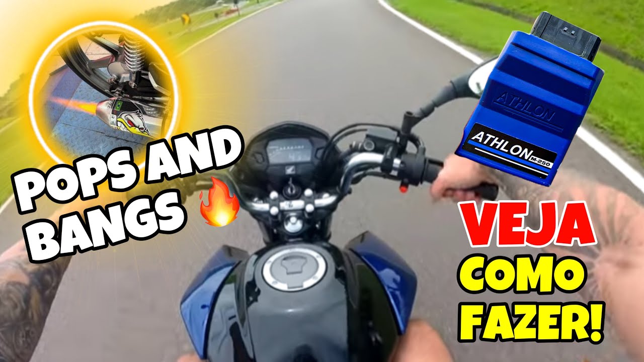 REMAP ATHLON NA CG 160 COM POPS AND BANGS 🔥 COMO FAZER - YouTube