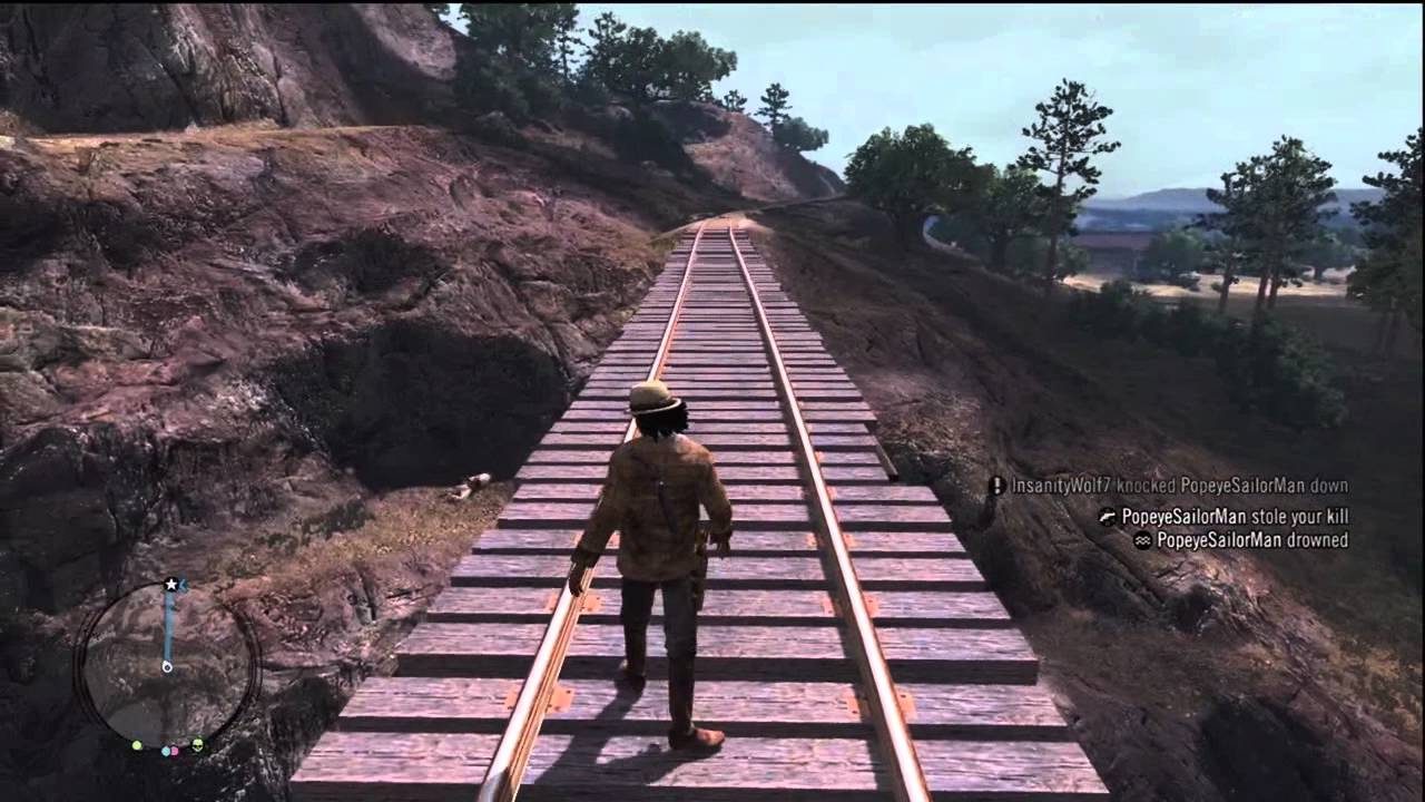 Red Dead Redemption Hilariously Epic Train Bridge Fight [Gameplay Video ...