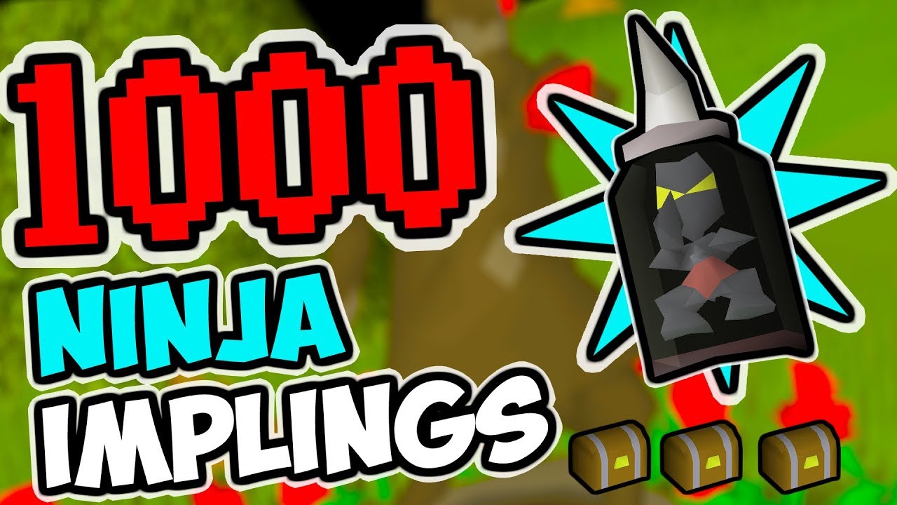 Opening 1000 Ninja Implings! (40+ Clue Scrolls) | OSRS Opening #3 - YouTube