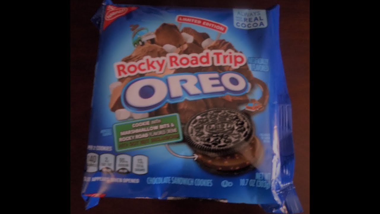 Trying the Rocky Road Trip Oreos - YouTube