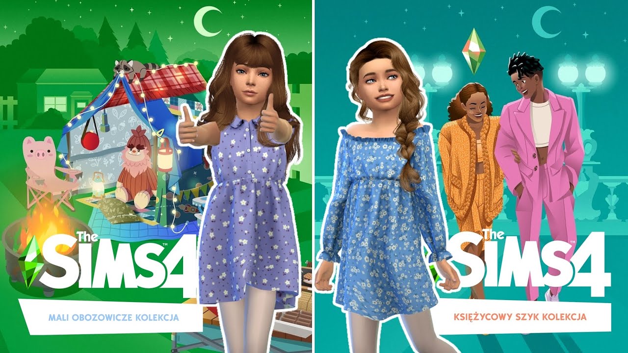 Testuję Nowe Kolekcje Mali Obozowicze And Księżycowy Szyk 🌙 The Sims 4