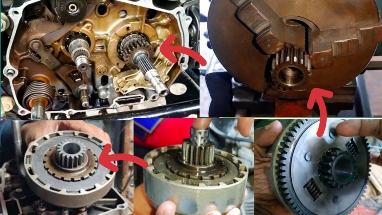 How to change the side by applying a tool on a motorcycle clutch box ...