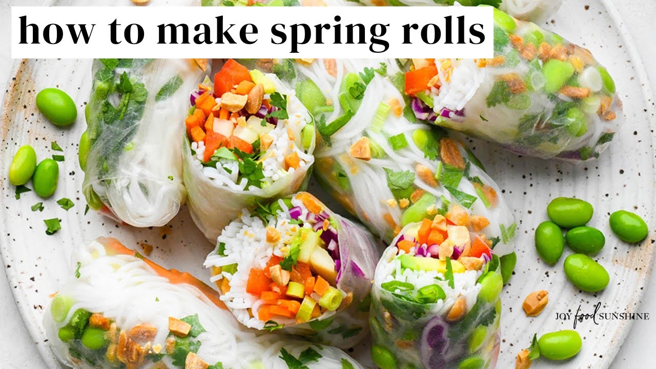 Fresh Spring Rolls Recipe - YouTube