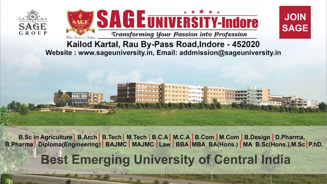 Welcome To SAGE University Indore The Most Emerging University Of welcome-to-sage-university-indore-the-most-emerging-university-of