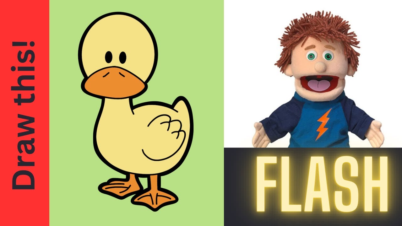 How to draw a super cute duckling super easy - YouTube