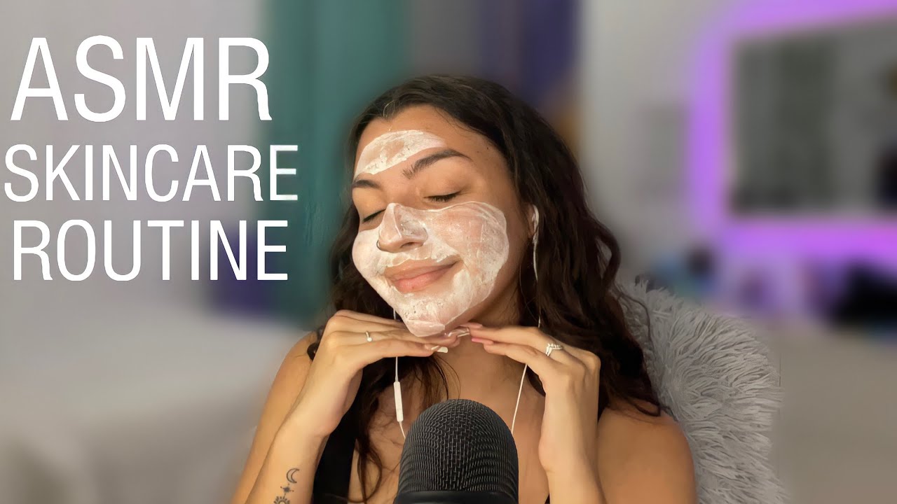 ASMR Skincare routine - YouTube