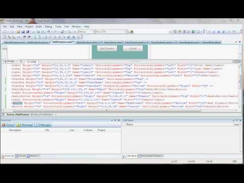 Tutorial 14 - Visual Studio 2008, Linq to SQL, C#, and WPF - YouTube