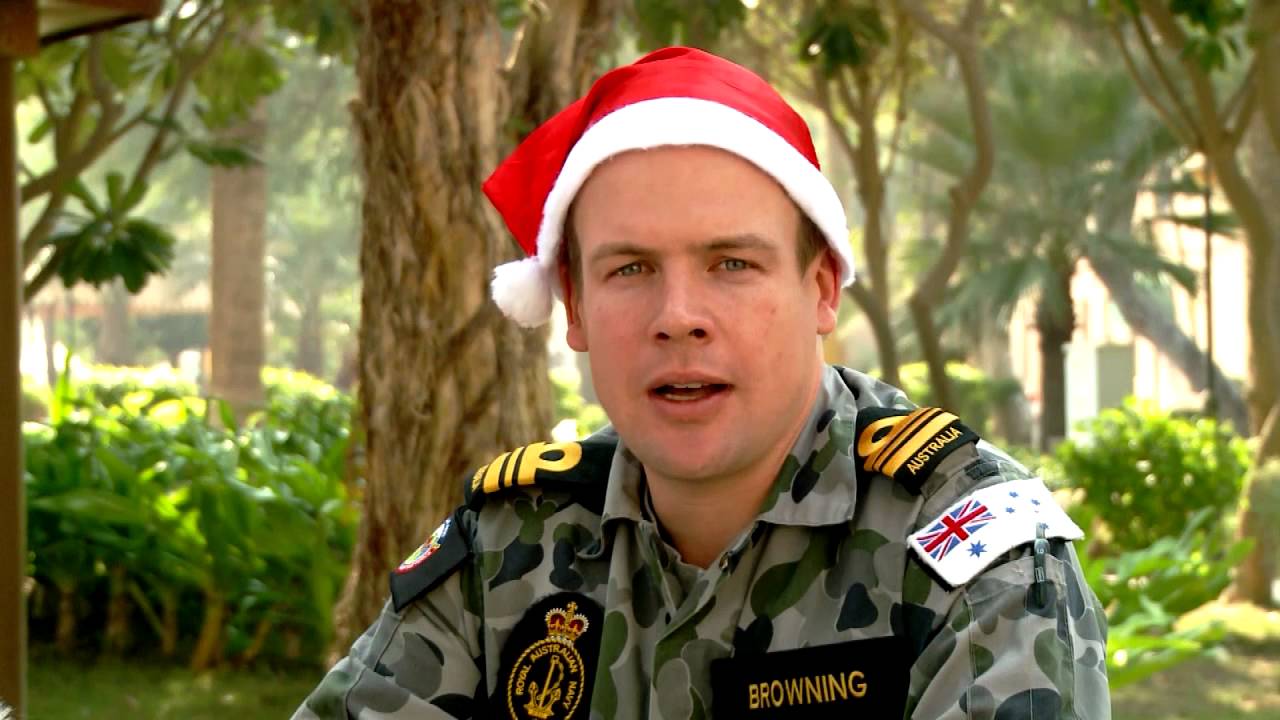 Christmas Message from Lieutenant Commander Kent Browning - YouTube