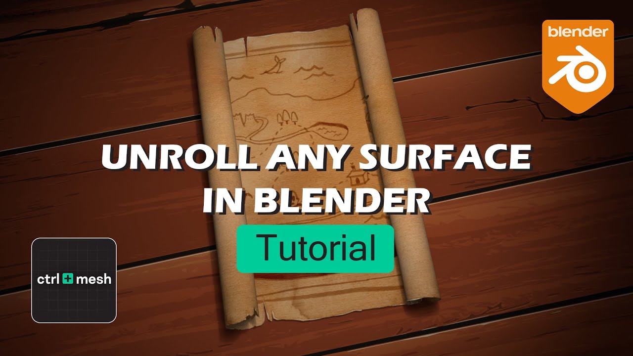 Unroll The Treasure Map the easy way (Blender 3D Tutorial) - YouTube
