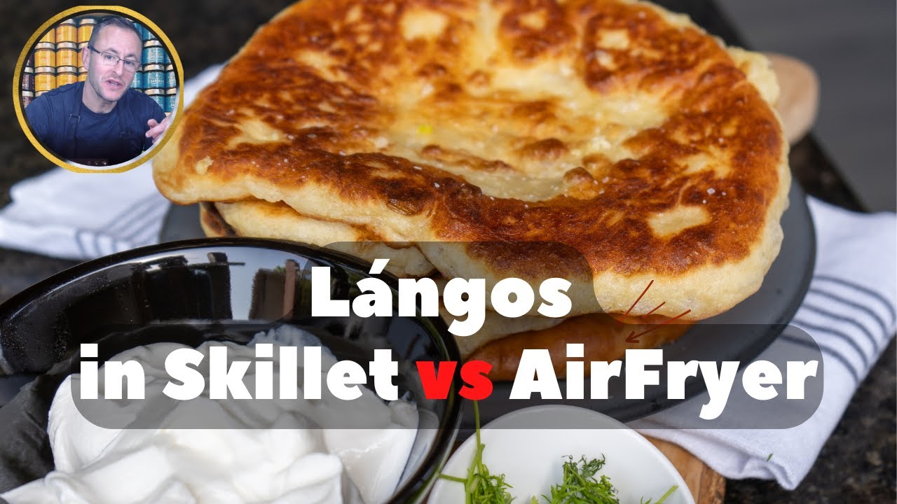 Lángos Langos Recipe. Homemade Langos with potatoes deep fried skillet ...