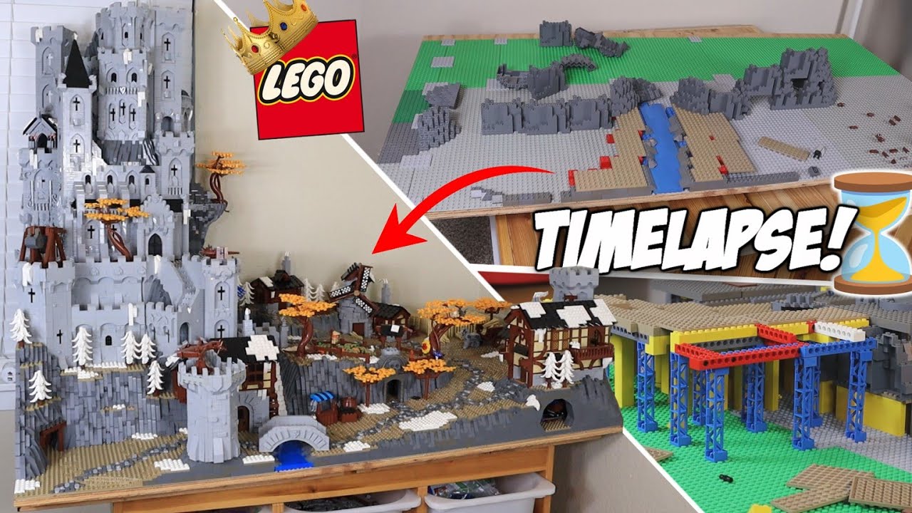 LEGO Black Falcon Castle MOC Build Timelapse!!! - YouTube