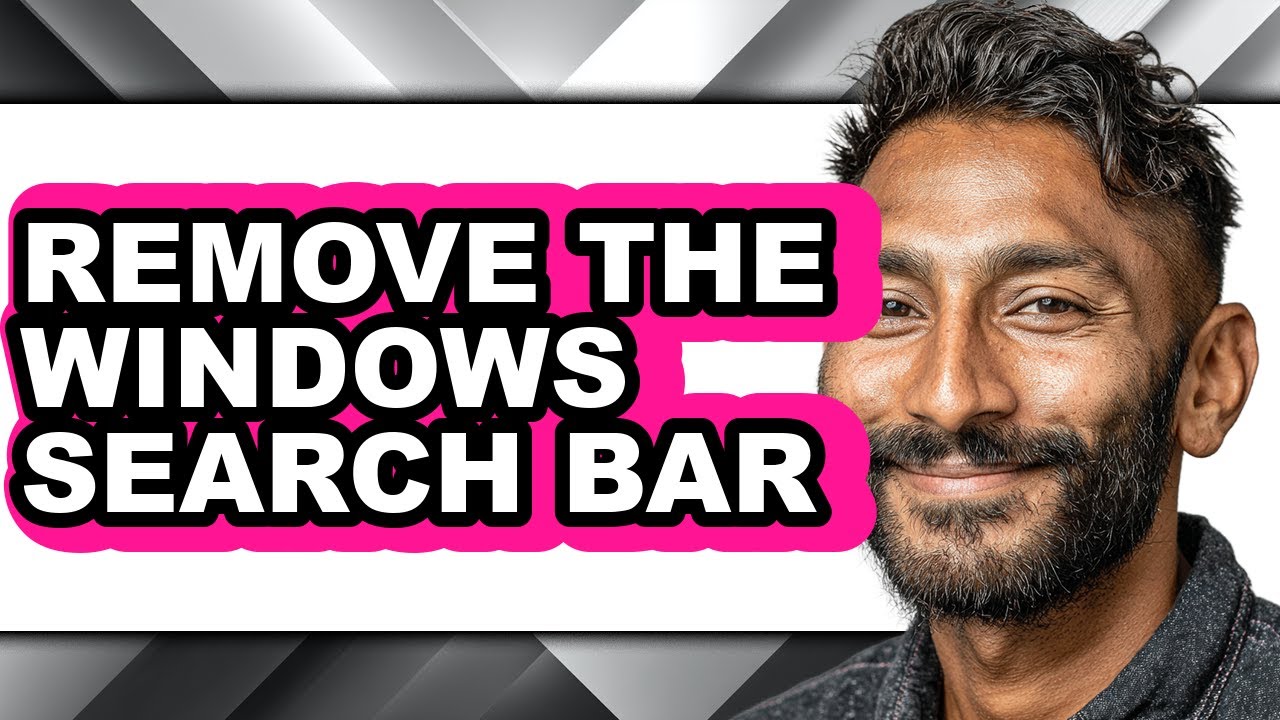 How to Remove the Windows Search Bar (updated) - YouTube
