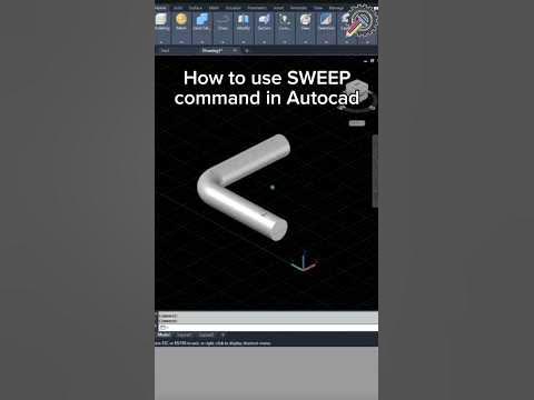 Autocad | Sweep command in autocad #tutorial #autocadtutorial #autocad - YouTube