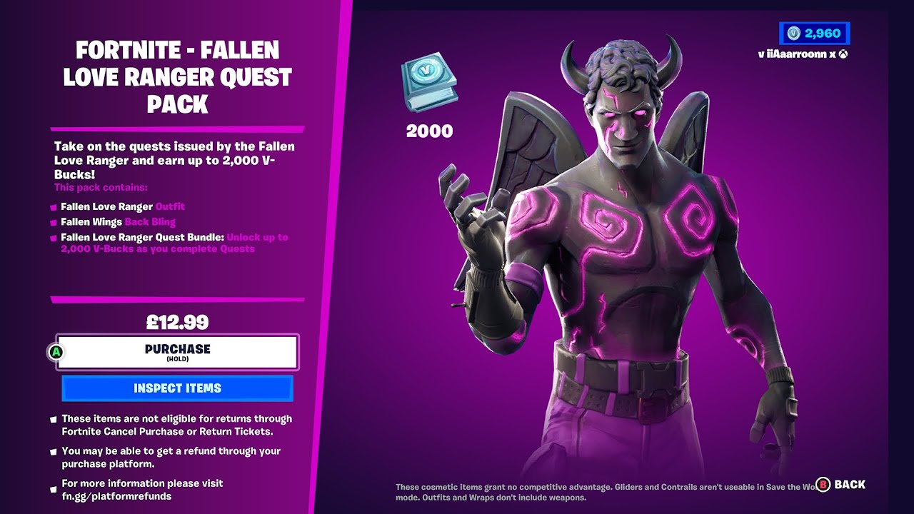 Fortnite Item Shop, February 12th 2023 - FALLEN LOVE RANGER QUEST PACK ...