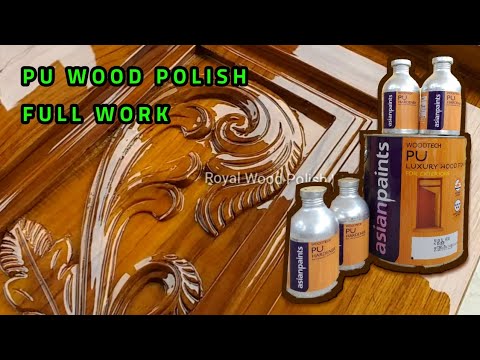 How To Polish Door || How To Use Pu Wood Polish || Royal Wood Polish ...