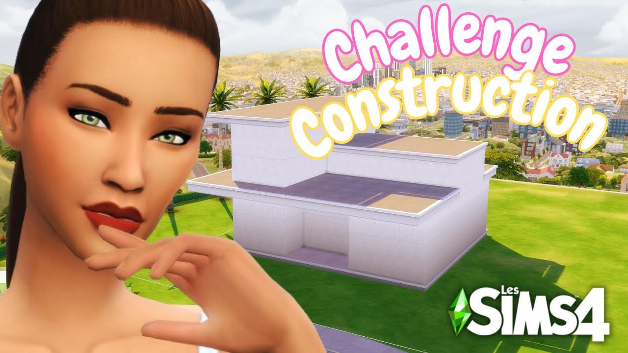 Je construit la moitier d'une maison vous construisez l'autre ! ||Challenge construction || SIMS ...