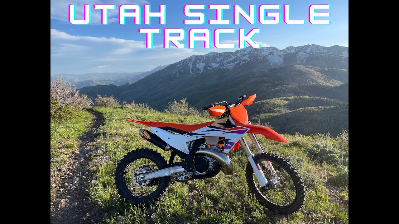 Utah Single Track | 2024 KTM 300xc | Trail cutting - YouTube