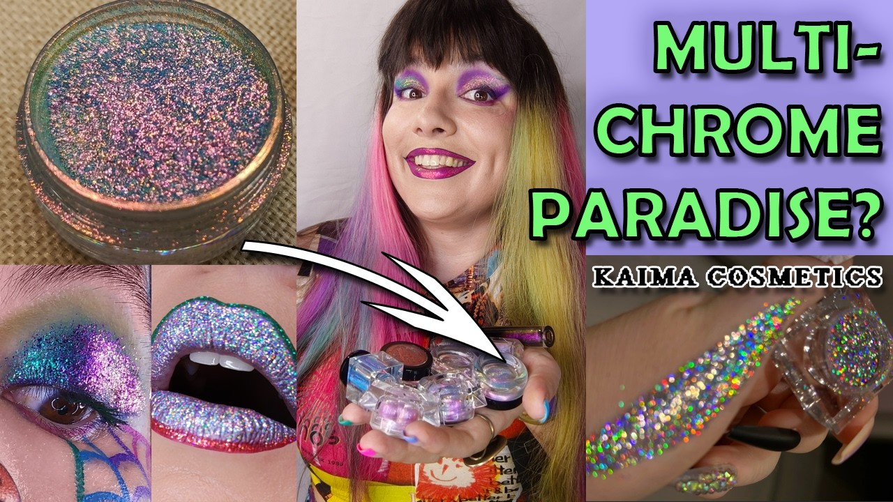 KAIMA cosmetics discount code and multichrome eyeshadow HACKS! - YouTube