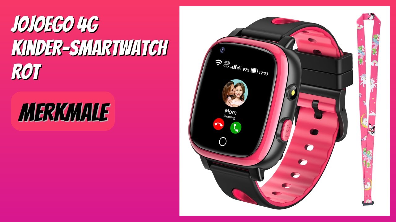 BEWERTUNG (2025): JoJoego 4G Kinder-Smartwatch Rot. Infos - YouTube