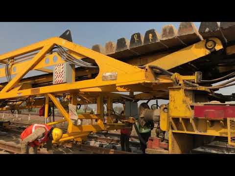 NTC Machine Track Laying at DFCCIL CTP 13 Railway Project by TATA ...